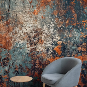 Grunge Rusty Gray Wall Mural | Wall Decor | Home Renovation | Wall Art ...
