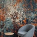 Grunge Rusty Gray Wall Mural Wall Decor Home Renovation Wall Art Peel ...