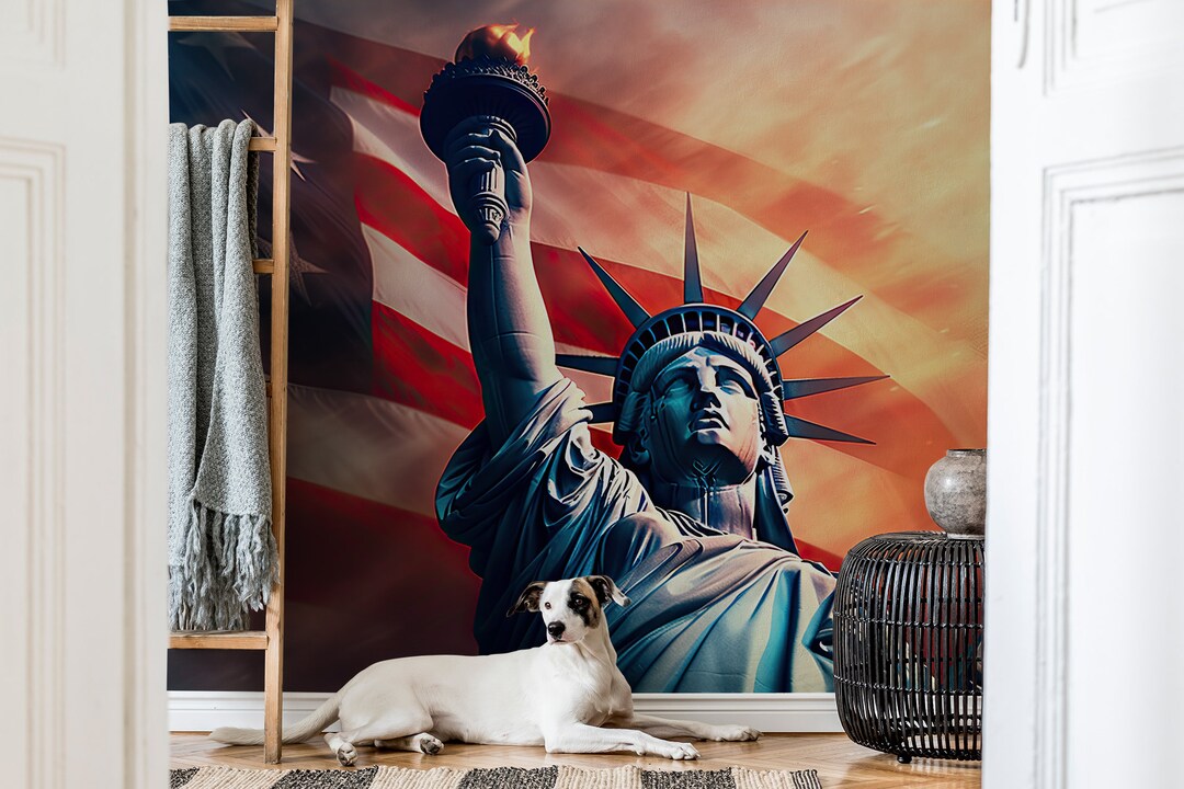 The Statue of Liberty Wallpaper | Wall Decor | Home Renovation | Wall ...
