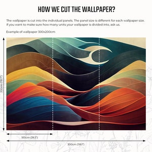 Colorful Abstract Wave Wall Mural | Wall Decor | Home Renovation | Wall ...