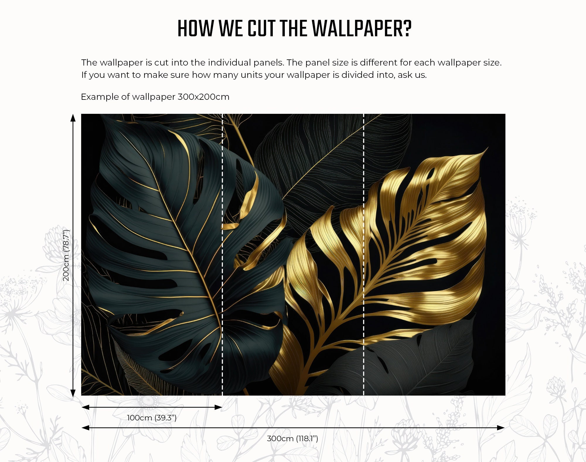 Tropical Palm Leaves Wallpaper | Wall Decor | Home Renovation | Wall ...