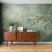 Leafy Branches Green Abstract Wall Mural Wall Decor Home Renovation ...