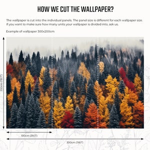 Forest Landscape Wallpaper With Tree | Wall Decor | Home Renovation ...