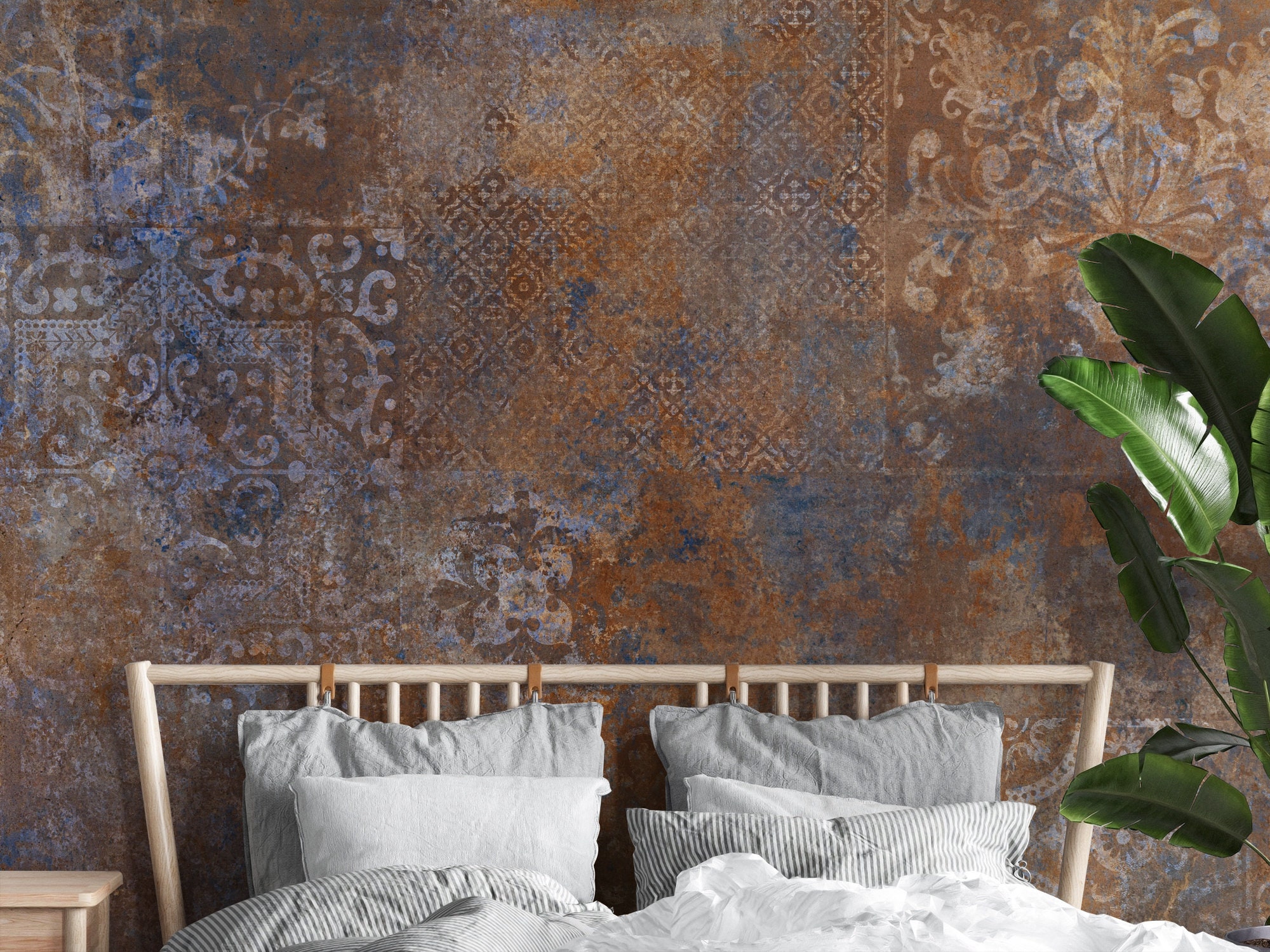 Abstract Rusty Wallpaper, Grunge Wall Mural | Wall Decor | Home ...