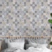 Italian Style Wallpaper, Mosaic Tile Pattern Wall Decor Home Renovation ...