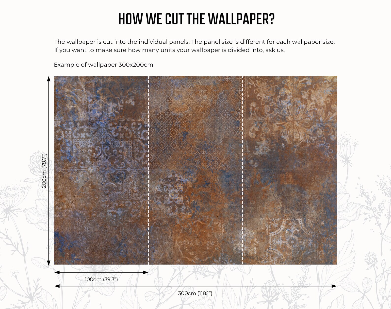 Abstract Rusty Wallpaper, Grunge Wall Mural | Wall Decor | Home ...