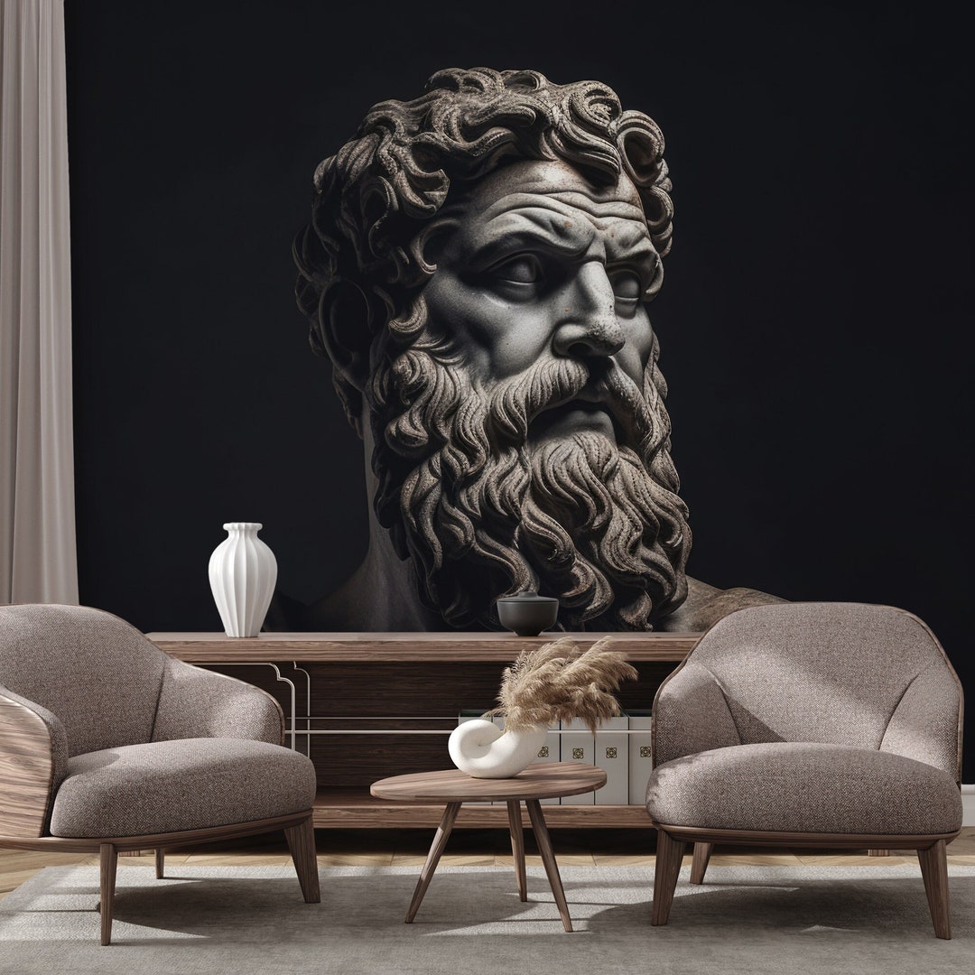 Renaissance Sculpture Wallpaper | Abstract Wall Decor | Home Renovation ...