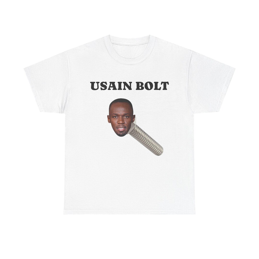 Funny Usain Bolt T-shirt, Dad Joke, Unisex Tee, Casual Wear, Gift for ...