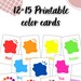 Printable Color Flashcards, Color Theory, Color Cards, Color Learning ...