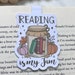 Reading is My Jam Magnetic Bookmark, Book Therapy, Booktrovert Gift ...