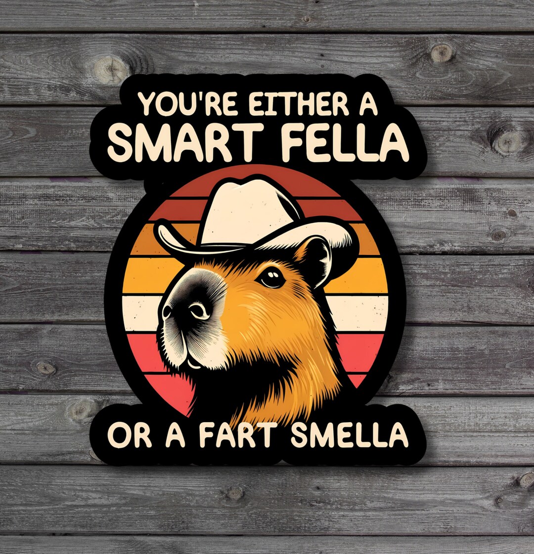Are You A Smart Fella or Fart Smella, Capybara Cowboy, Weird Jokes ...
