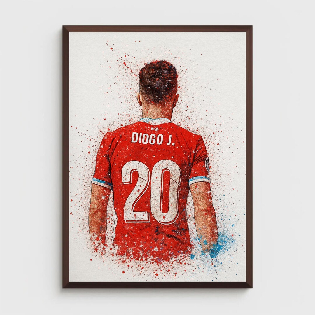 Diogo Jota Commemorative Print, Jota Poster - Liverpool FC Poster ...