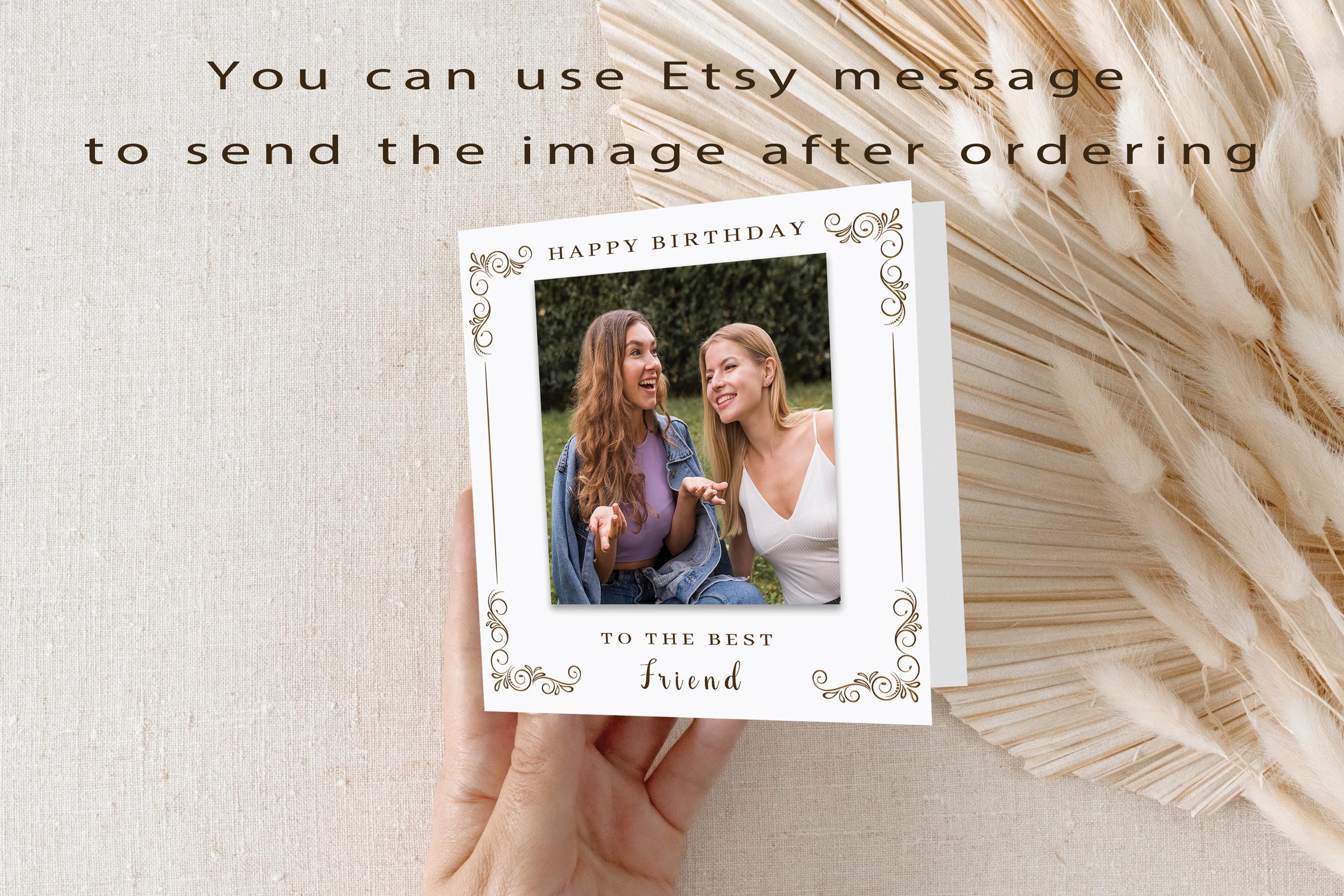 Personalised Best Friend Birthday Photo Card Forever Bestie BFF Happy ...