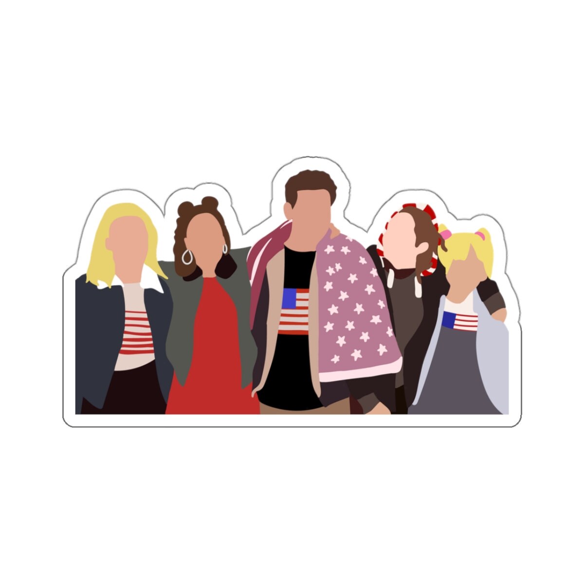Minimalist Derry Girls Group Sticker - Etsy