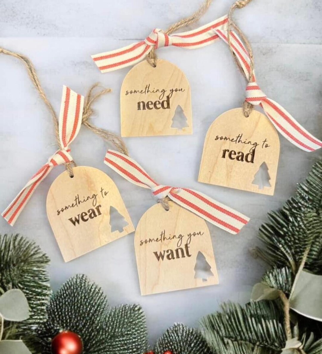 Need, Want, Wear, Read Tags - Stuck on Ideas for Gift Giving? - Etsy
