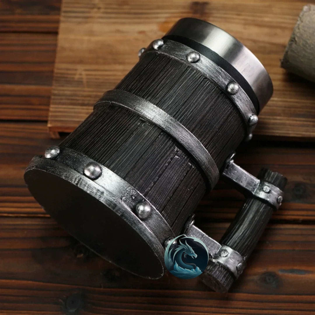 DND Viking Mug Drakkar Tankard 20oz Wine Beer Cup Tankard Drinking Mug ...