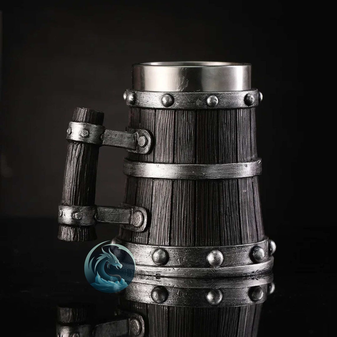 DND Viking Mug Drakkar Tankard 20oz Wine Beer Cup Tankard Drinking Mug ...