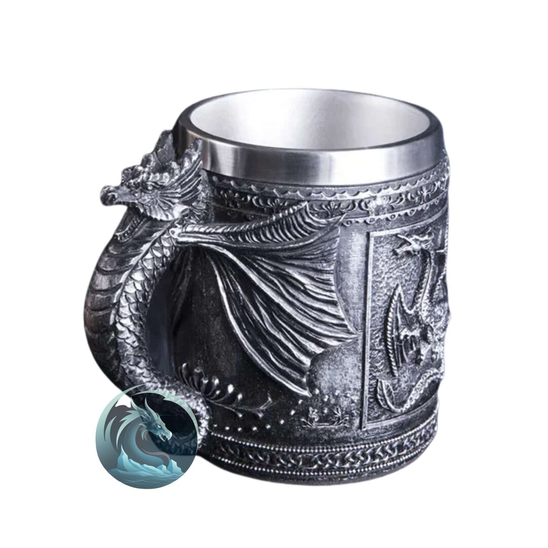 DND Viking Mug Drakkar Tankard 20oz Wine Beer Cup Tankard Drinking Mug ...
