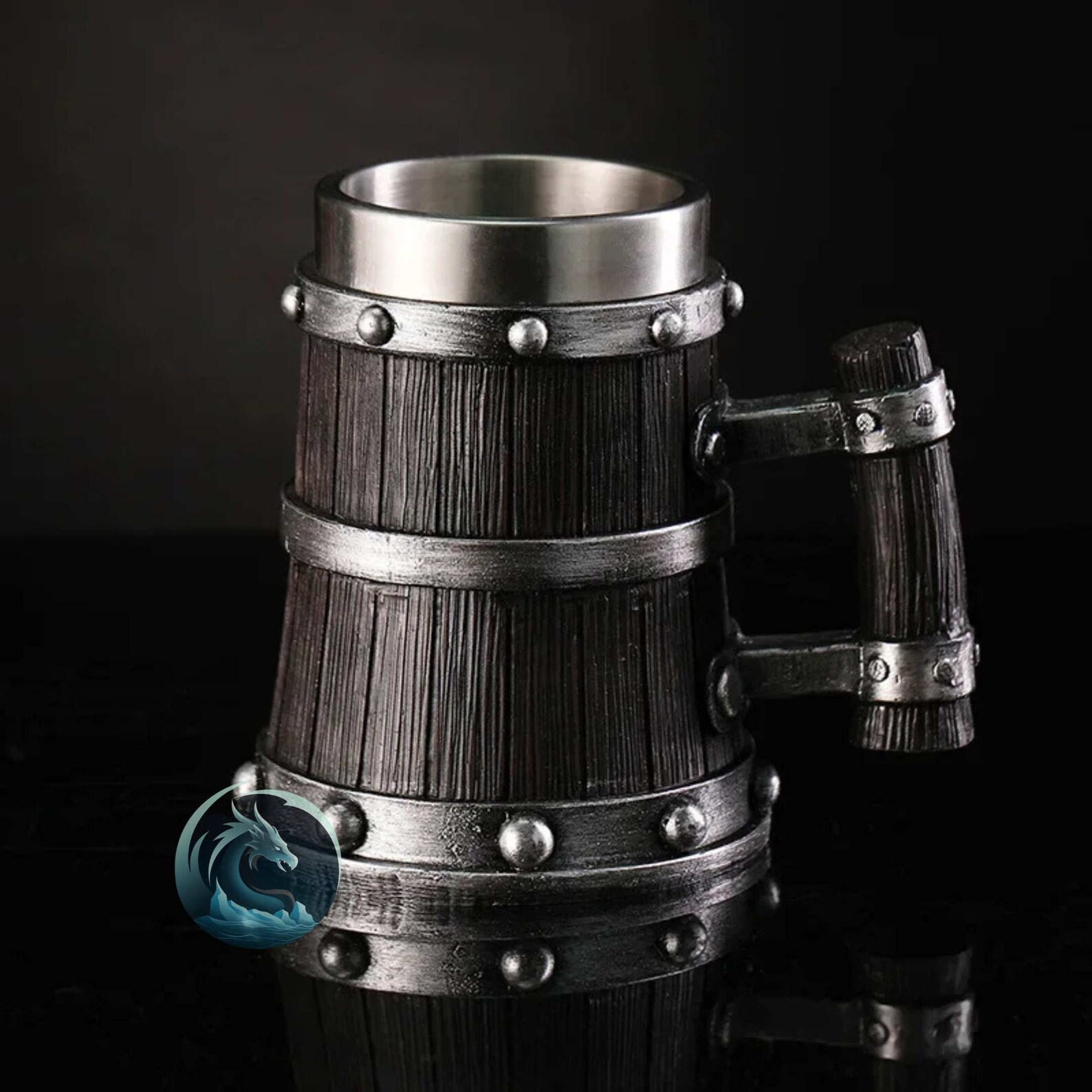 DND Viking Mug Drakkar Tankard 20oz Wine Beer Cup Tankard Drinking Mug ...