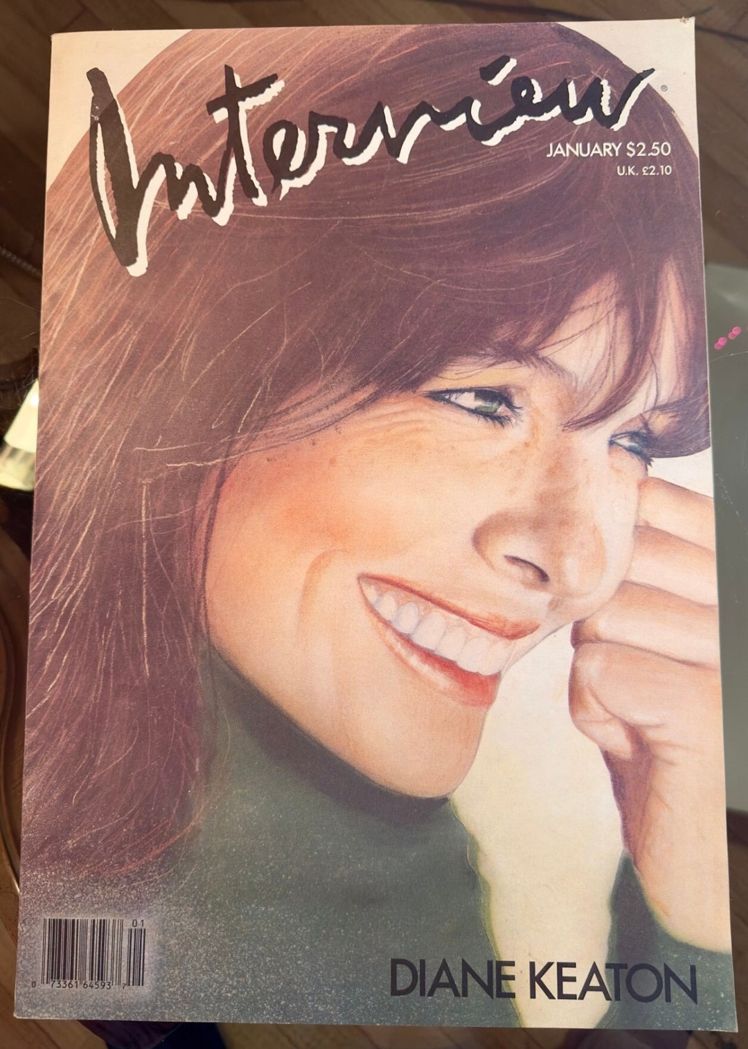 Vintage Interview Magazine Diane Keaton January 1987 Andy Warhol - Etsy