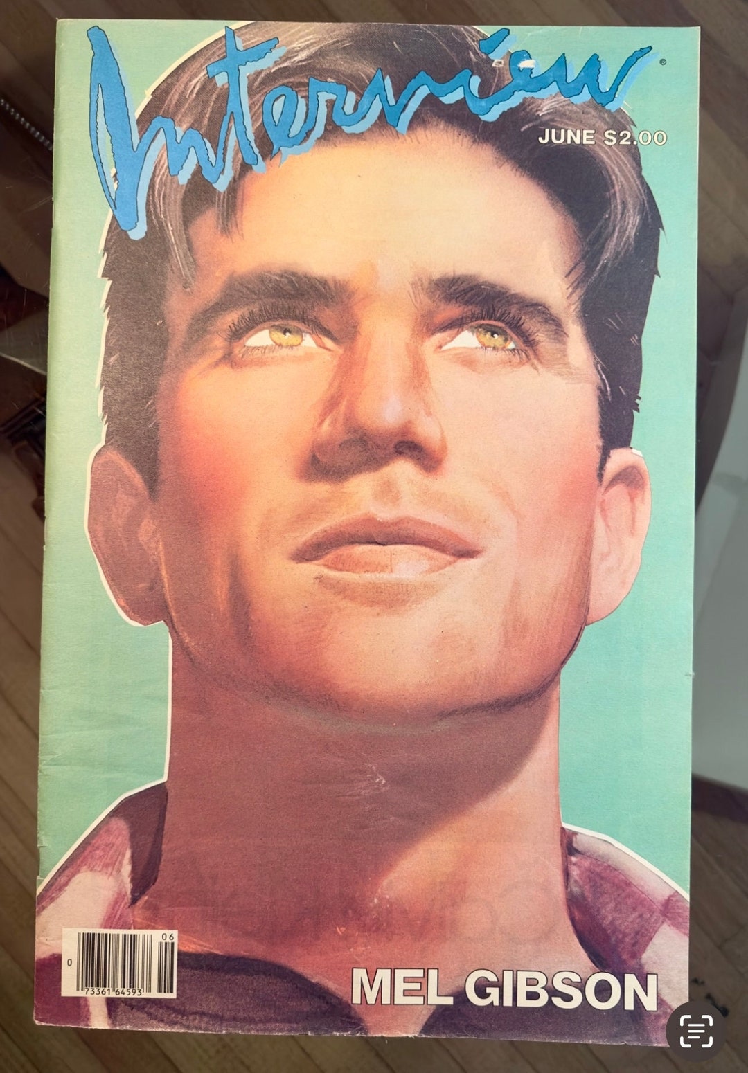 Vintage Interview Magazine Mel Gibson June 1984 Andy Warhol - Etsy