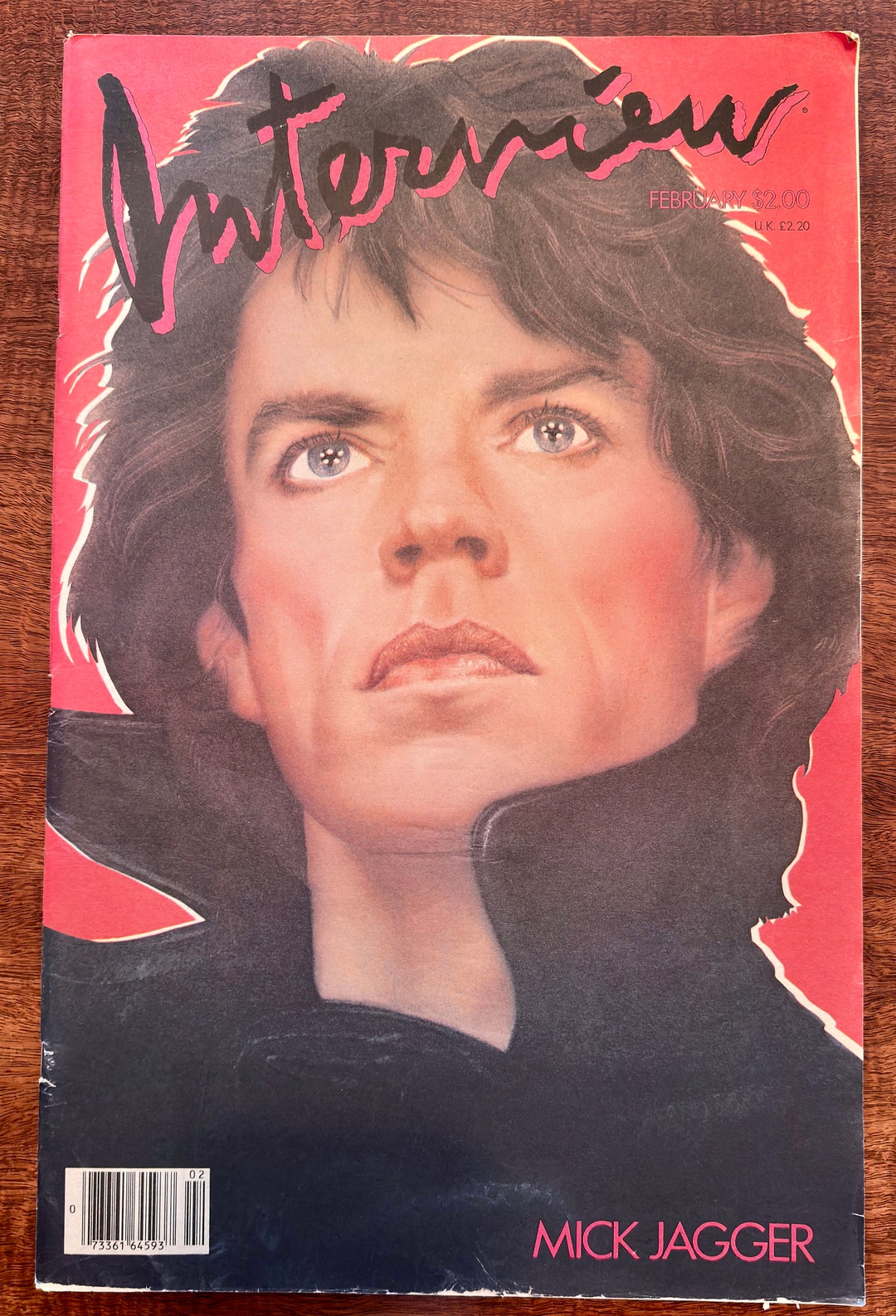 Andy Warhols Vintage Interview Magazine With Mick Jagger - Etsy