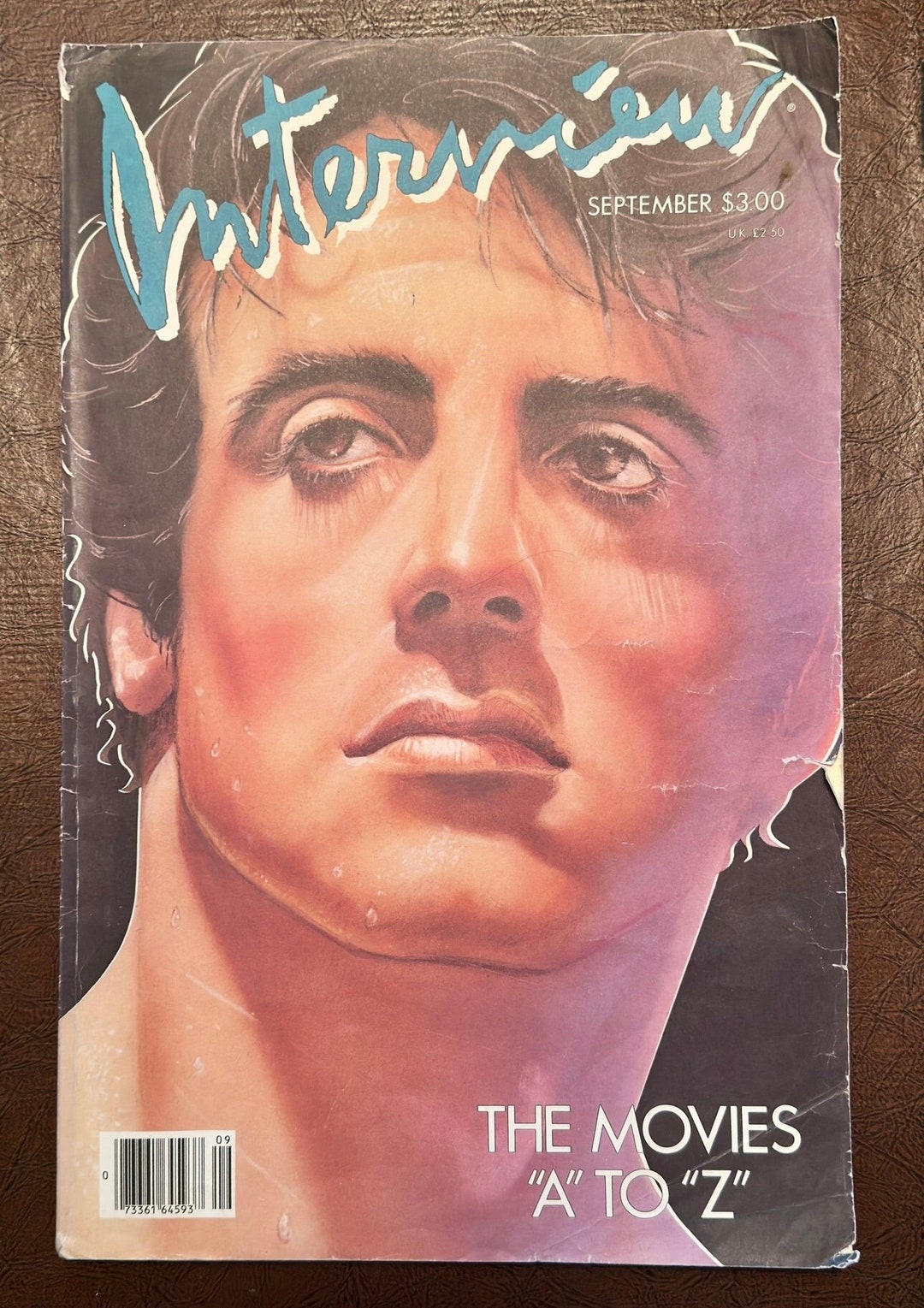 Andy Warhols Vintage Interview Magazine With Sylvester Stallone ...