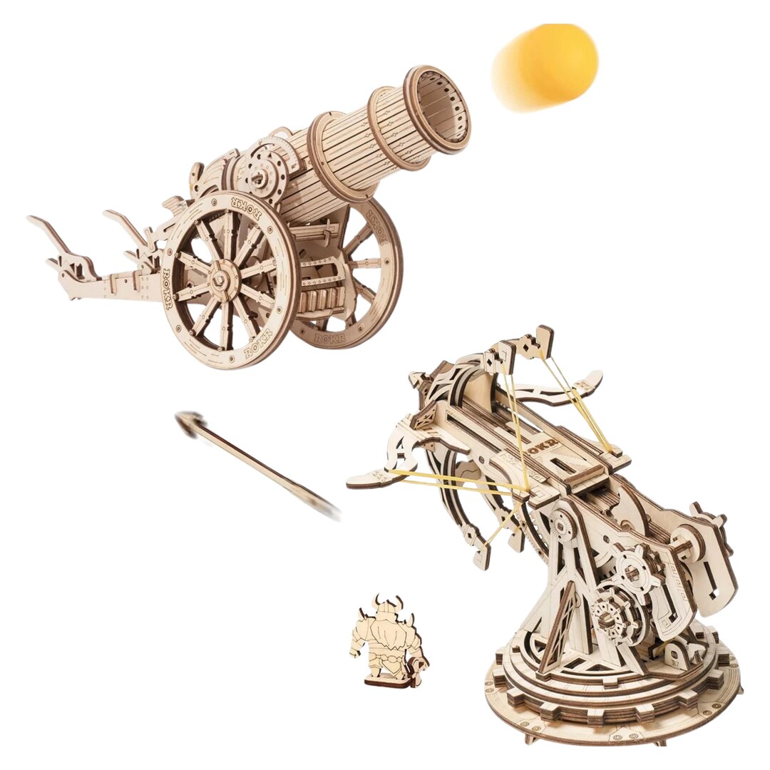 Medieval Siege Warfare 3D Wooden Puzzle: Engaging Strategy Game Set for ...