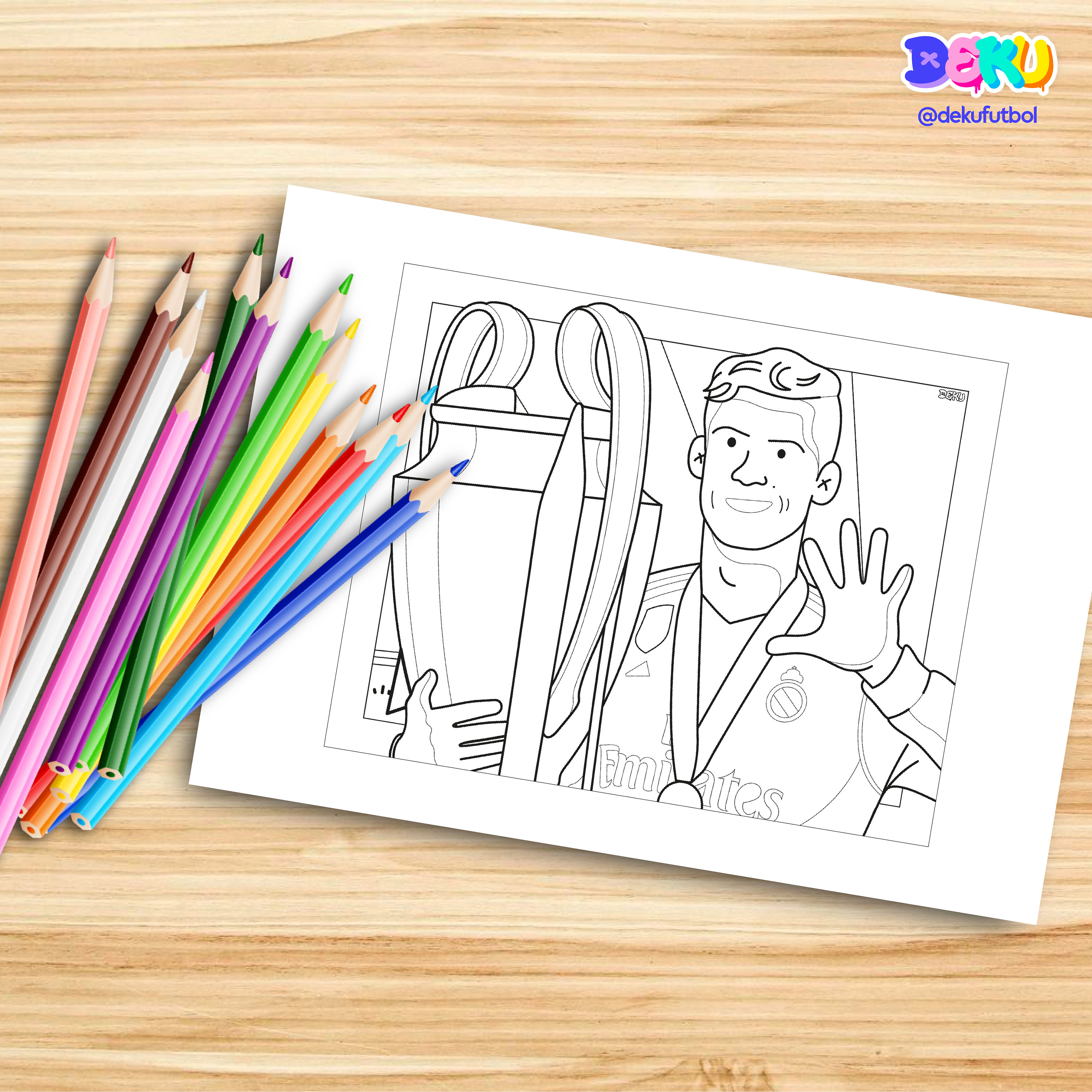 Cristiano Ronaldo Champions League Champion Template to Draw - Etsy