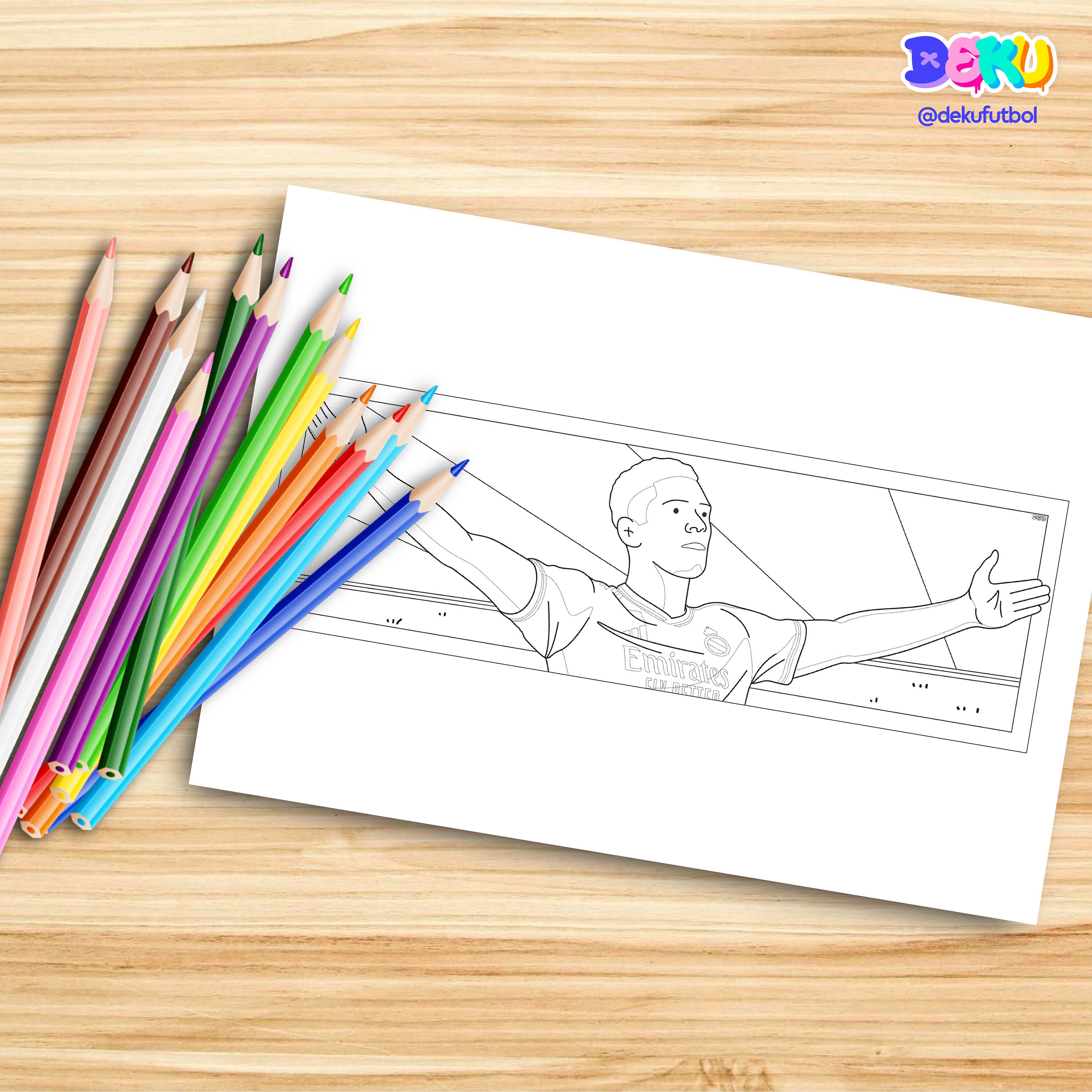 Bellingham Template With Real Madrid to Draw - Etsy