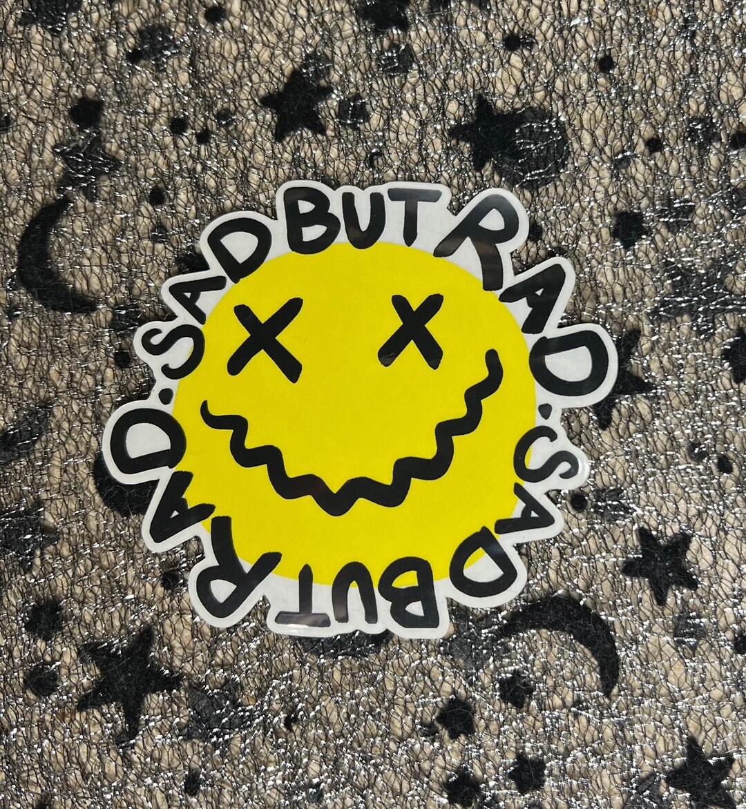 Sad but Rad Sticker - Etsy