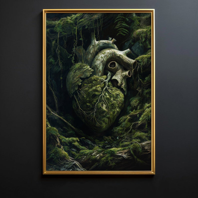 Heart of the Forest - Printable Naturecore Art, Goblincore Art ...