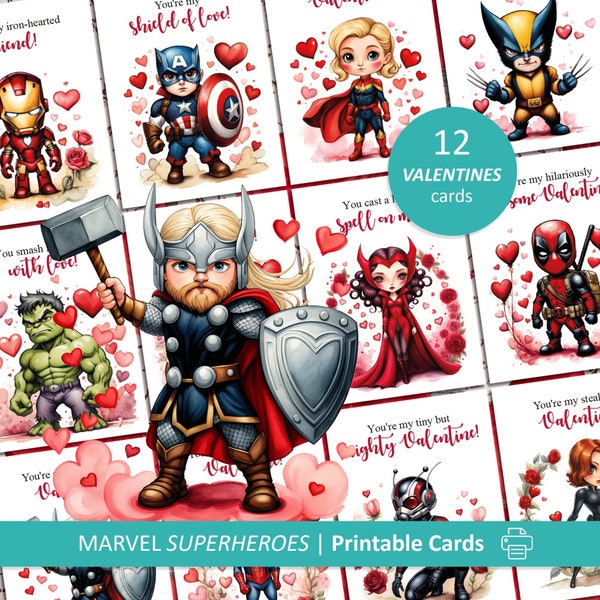 Superhero Valentine - Etsy