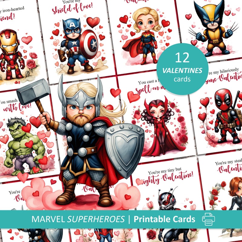 Superhero Valentine - Etsy