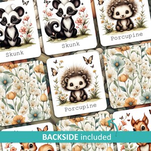 Forest Animals Memory Game: Printable Matching Cards (PDF) - Etsy
