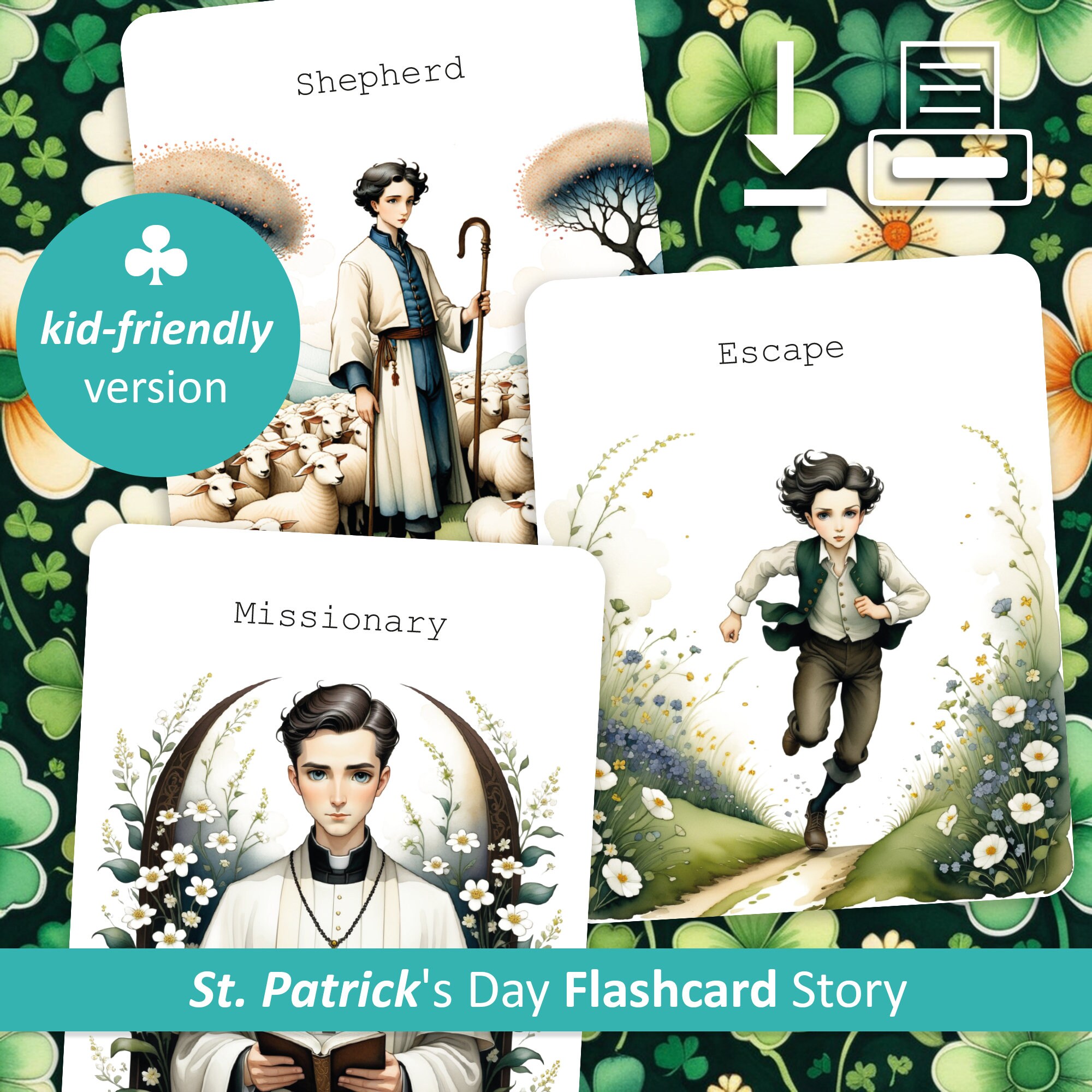 St. Patrick's Day Flashcard Story: Learn the Legend With Interactive ...