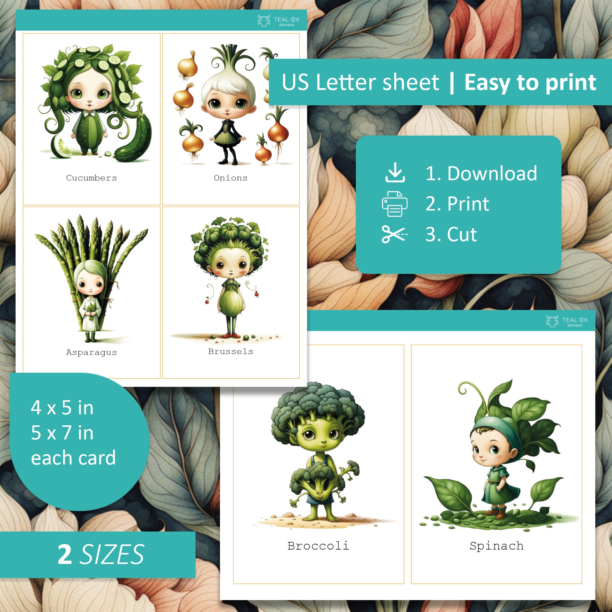Vegetable Flashcards for Kids | Learn About Veggies | Healthy Eating ...