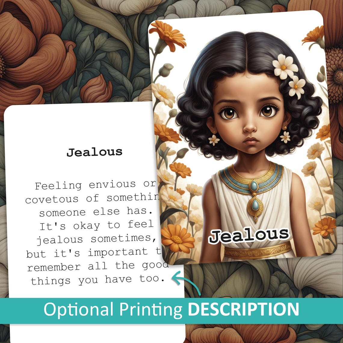 Emotional Intelligence Flashcards for Kids – Printable Feelings and ...