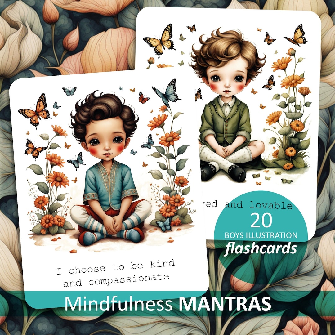 Mindfulness Mantras Flashcards for Kids - Charlotte Mason Inspired ...