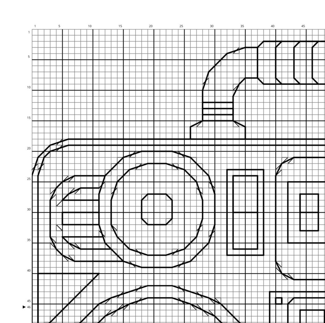 Retro Boombox Cross-stitch Pattern PDF - Etsy