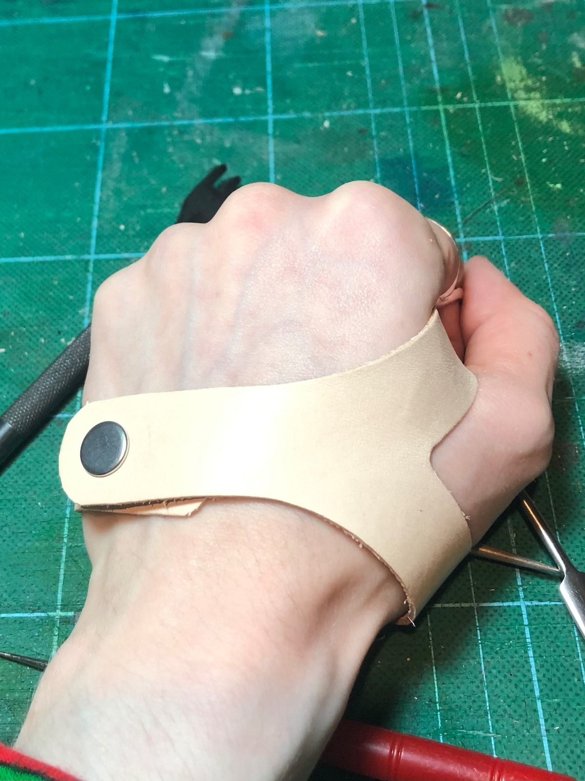 Pattern PDF Leather Palm Protector for Hand Stitching - Etsy