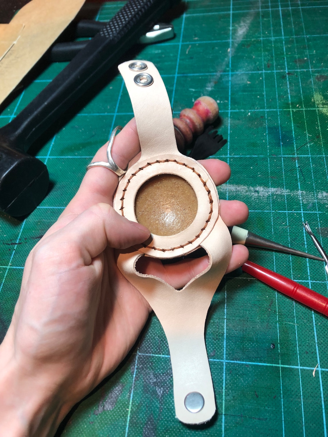 Pattern PDF Leather Palm Protector for Hand Stitching - Etsy