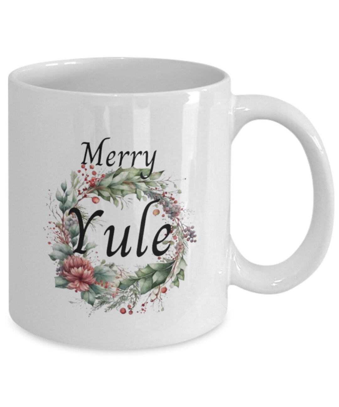 Merry Yule, Pagan Mug, Yule Gift, Winter Solstice Mug, Pagan Yule ...