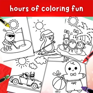 20 Christmas in July Printable Coloring Pages Kids Christmas Printable ...