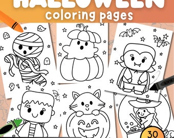 20 Halloween Printable Coloring Pages Kids Halloween Printable Coloring ...