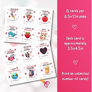 12 Printable Valentine's Day Cards Cute Valentines Funny Valentines for ...