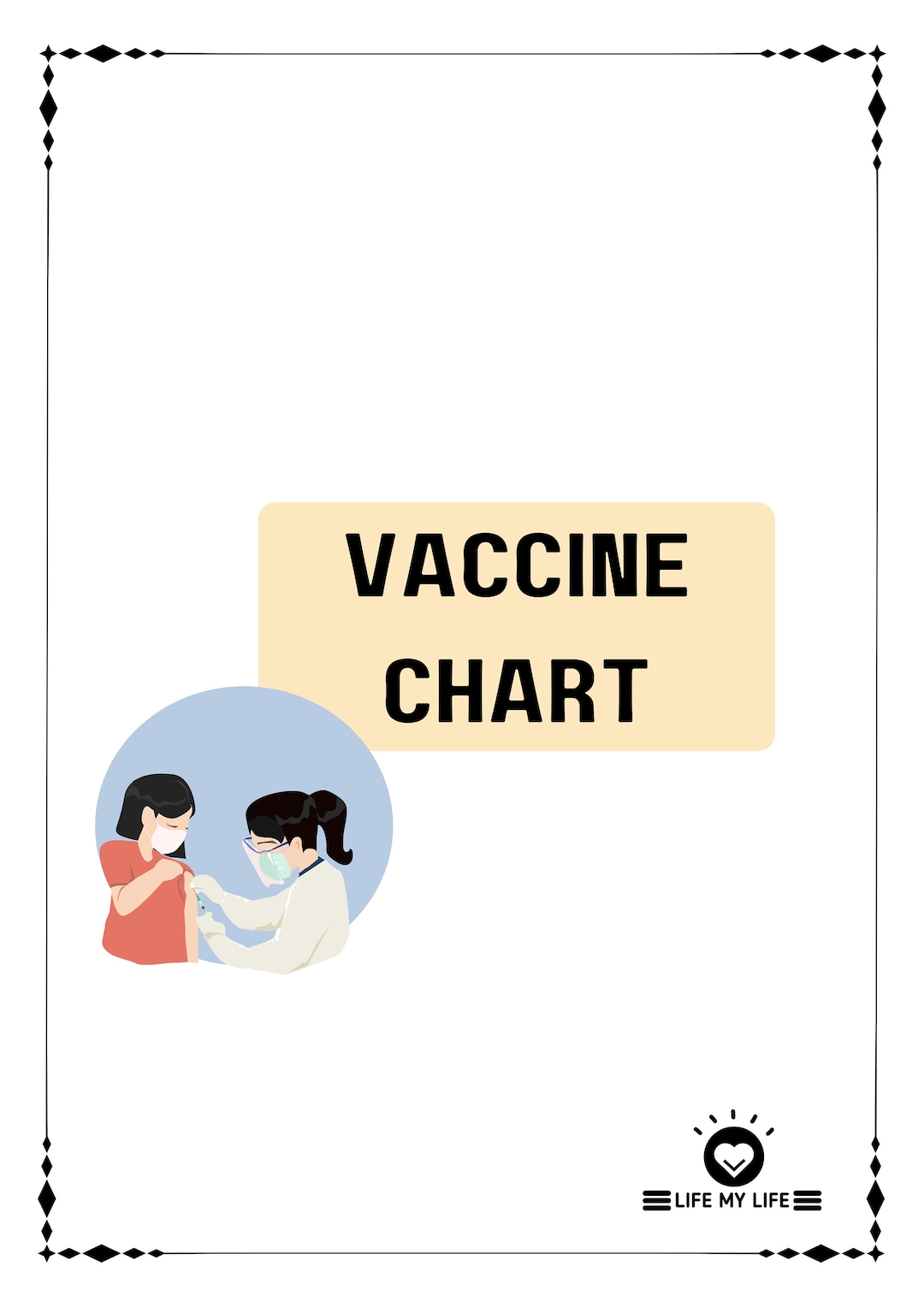 Children's Vaccine Chart Downloadable Printable Vaccine Chart Kids ...