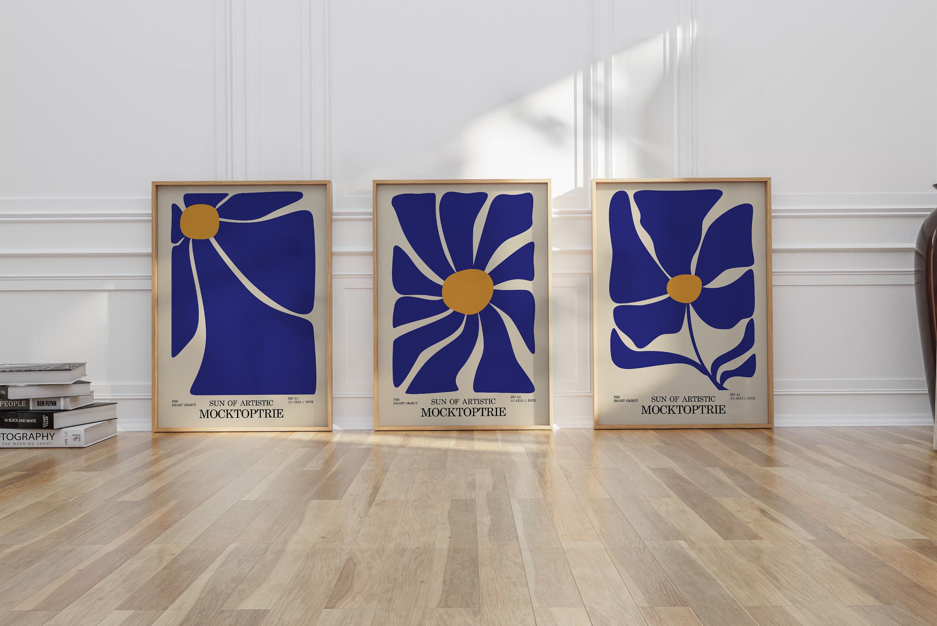 Three Frame Video Mockup, A1 Frame Animated Mockup, Smart Object, PSD ...