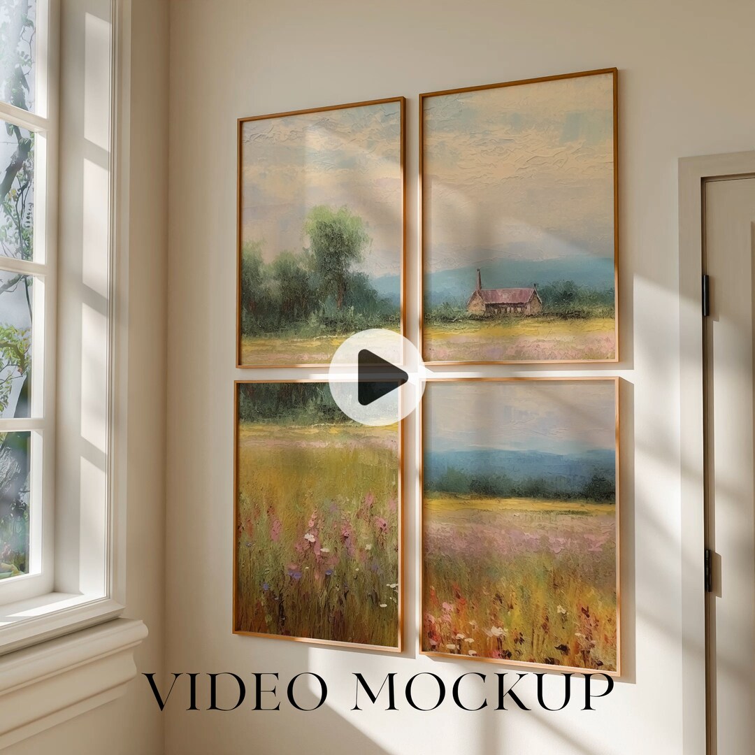 Video Frame ISO A1 Mockup, Animated Frame Mockup, PSD Smart Object ...