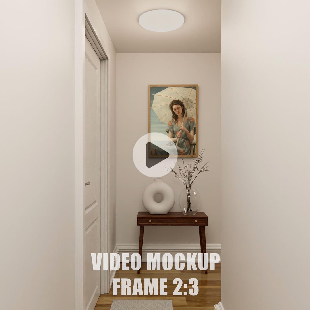 2:3 Video Frame Mockup, Animated Frame Mockup, PSD Smart Object ...